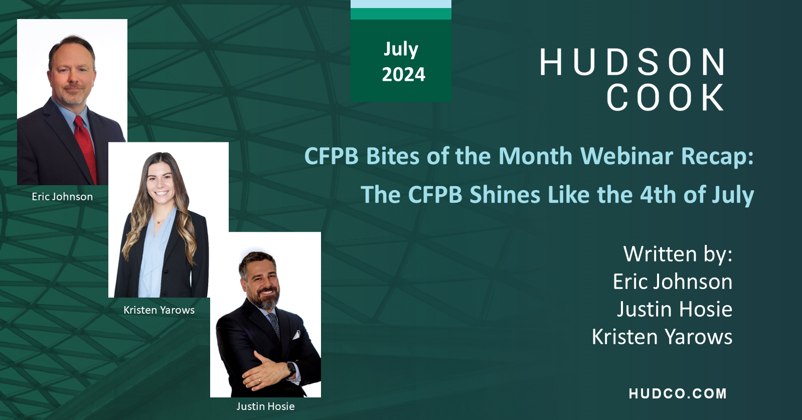 CFPB Bites of the Month - July 2024 - The CFPB Shines Like the 4th of July